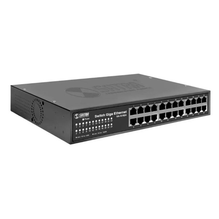 Switch satra 24 ptos 10-100-1000 Mbps GIGABIT Metal l PN 1402240000 ...