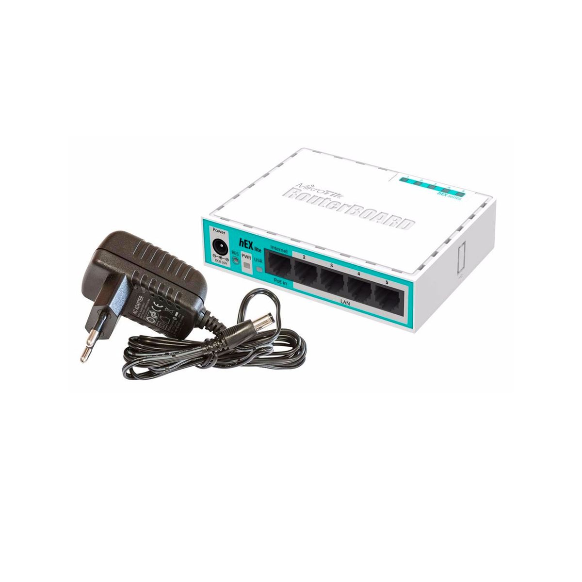 Router mikrotik 5 Puertos Fast Ethernet 850MHZ CPU 64MB L4 pn RB750R2 ...