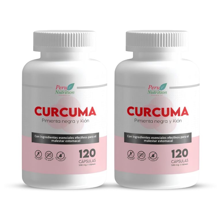 PACK X 02 - Cápsulas de Curcuma Peru Nutrition - 120 Cápsulas PERU ...