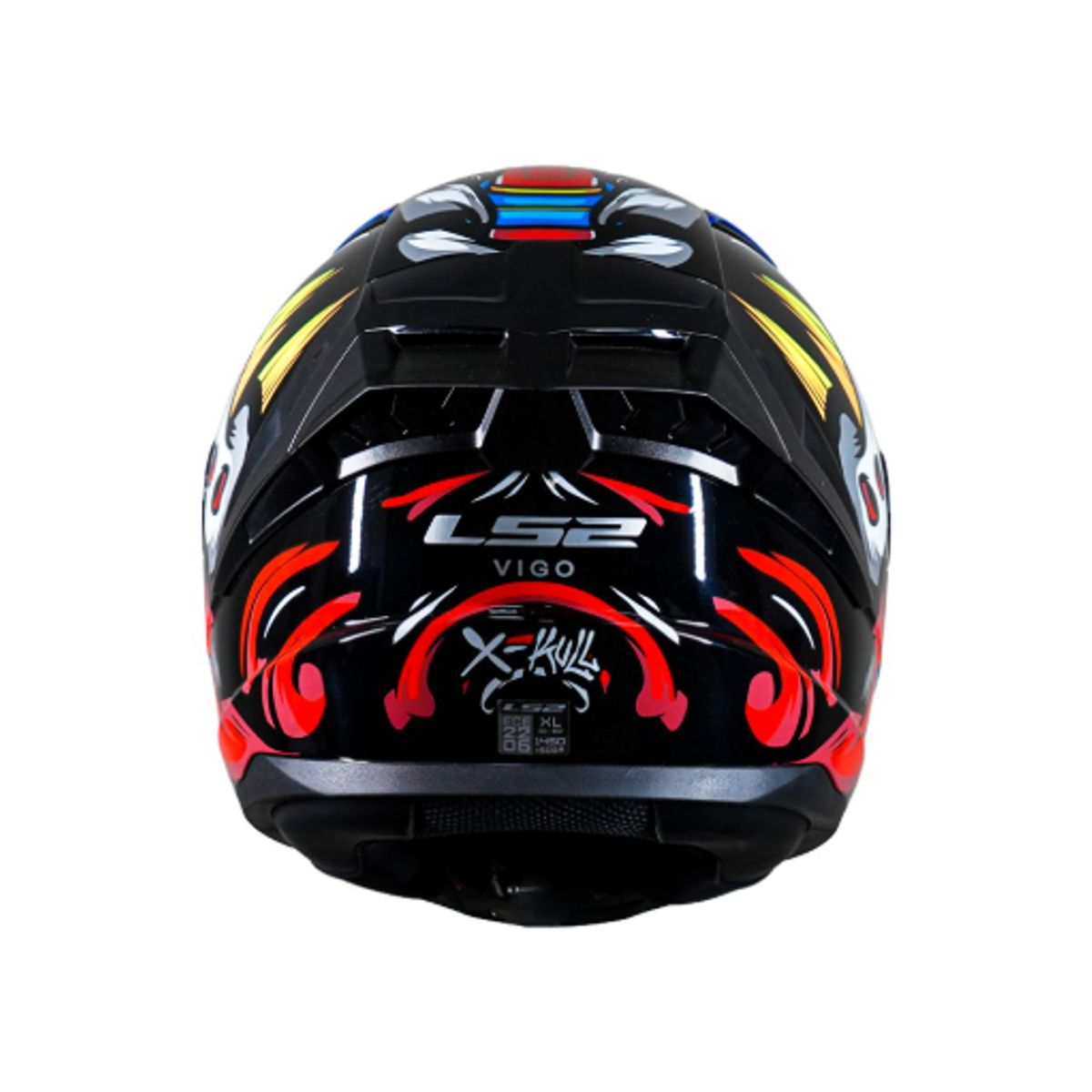 CASCO MOTO LS2 FF810 X-KULL ROJO NEGRO VISOR REVO DIURNO ECER2206 LS2 ...