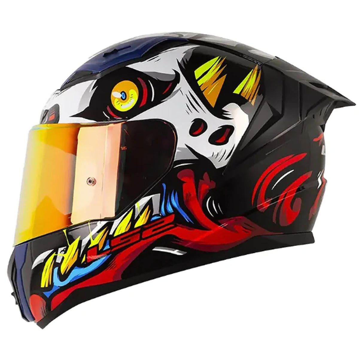 CASCO MOTO LS2 FF810 X-KULL ROJO NEGRO VISOR REVO DIURNO ECER2206 LS2 ...
