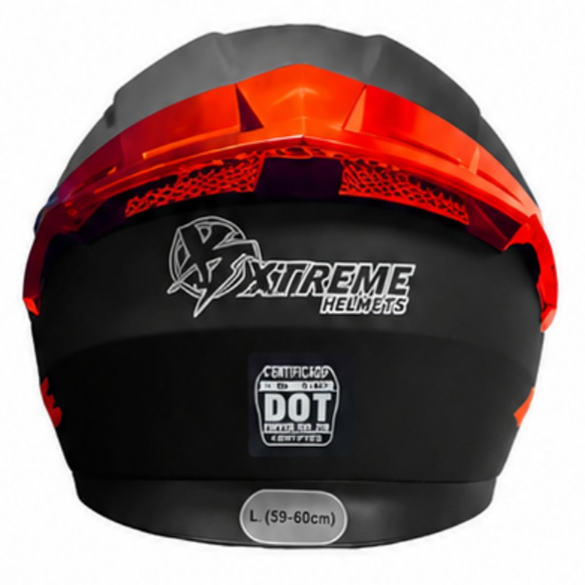 CASCO MOTO XTREME XT717 DOBLE VISOR NEGRO MATE REVO ROJO ABIERTO CES ...