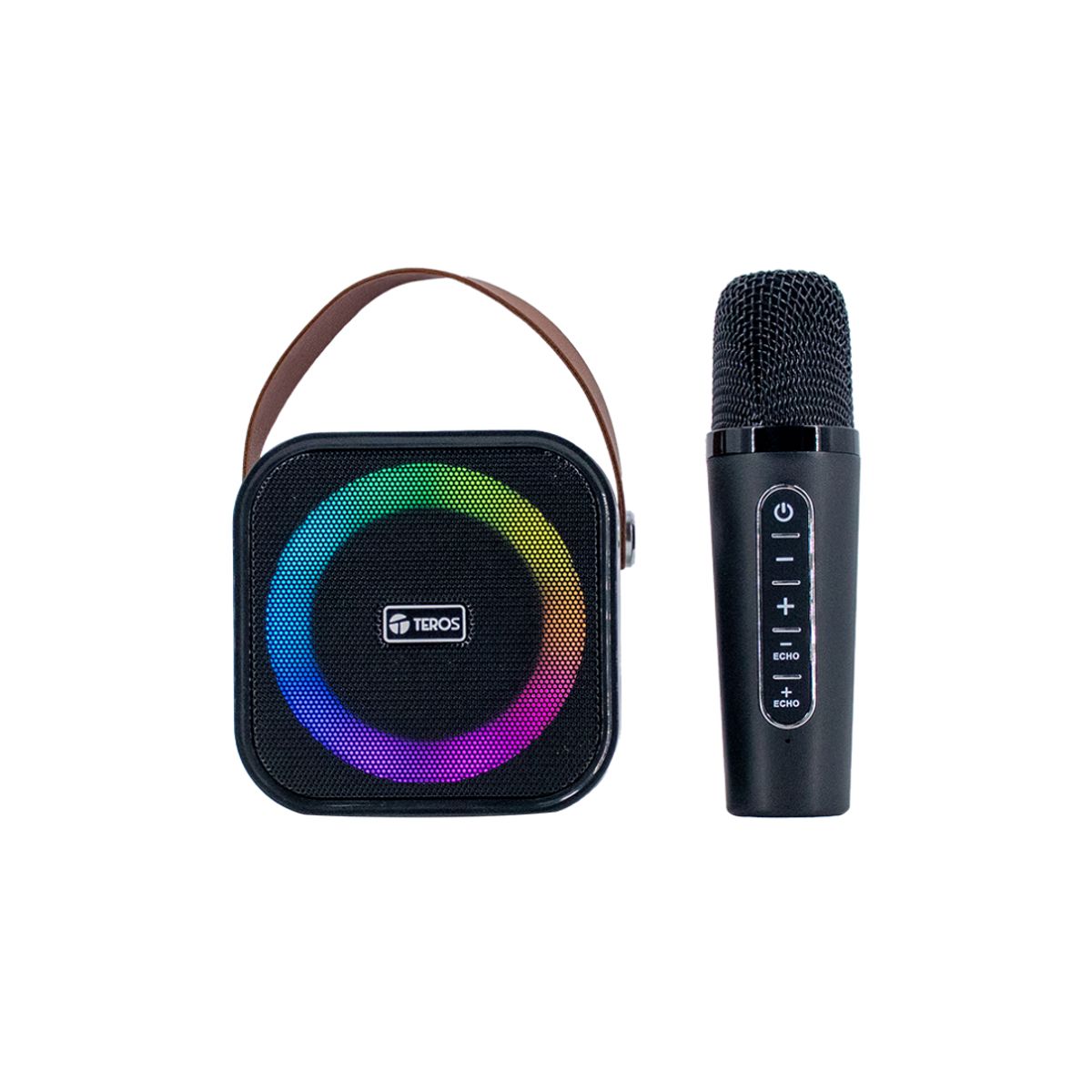PARLANTE KARAOKE INALÁMBRICO TEROS TE-6013N BT 5.4 10W USB ILUMINACIÓN ...