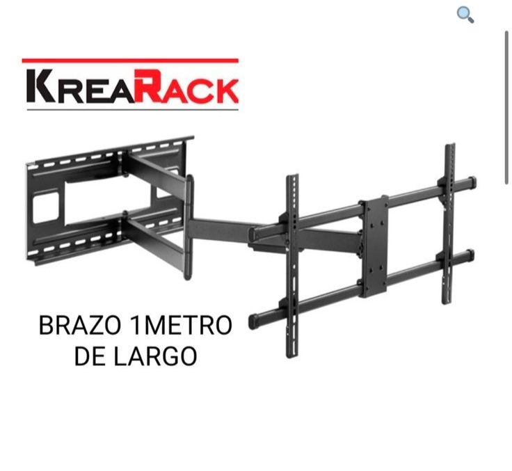 RACK TV MOVIL BRAZO UN METRO LARGO DE 32 A 100" / NEGRO GENERICO ...