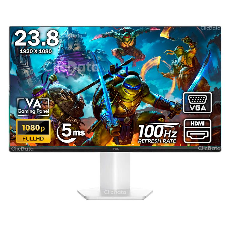 Monitor 24 Tcl 24G54 Fhd Miniled 100Hz White TCL | Falabella Perú