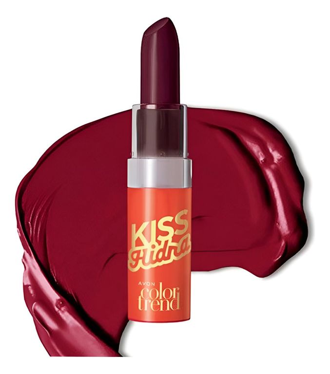 Lápiz Labial Hidratante Fps 15 Carmin Color Trend Kiss AVON | Falabella ...