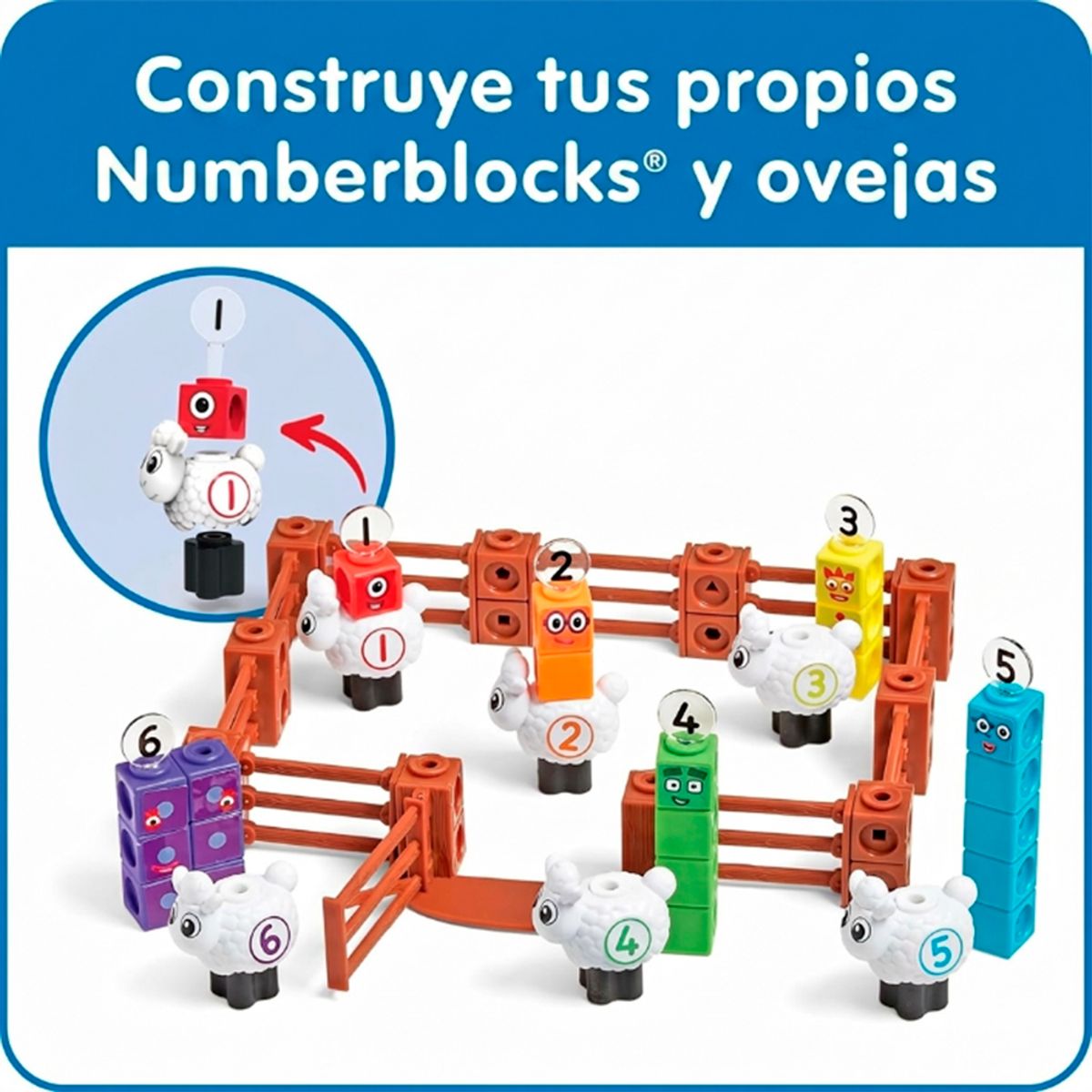 Set de Actividades Granja de Ovejas MathLink Cubes hand2mind ...