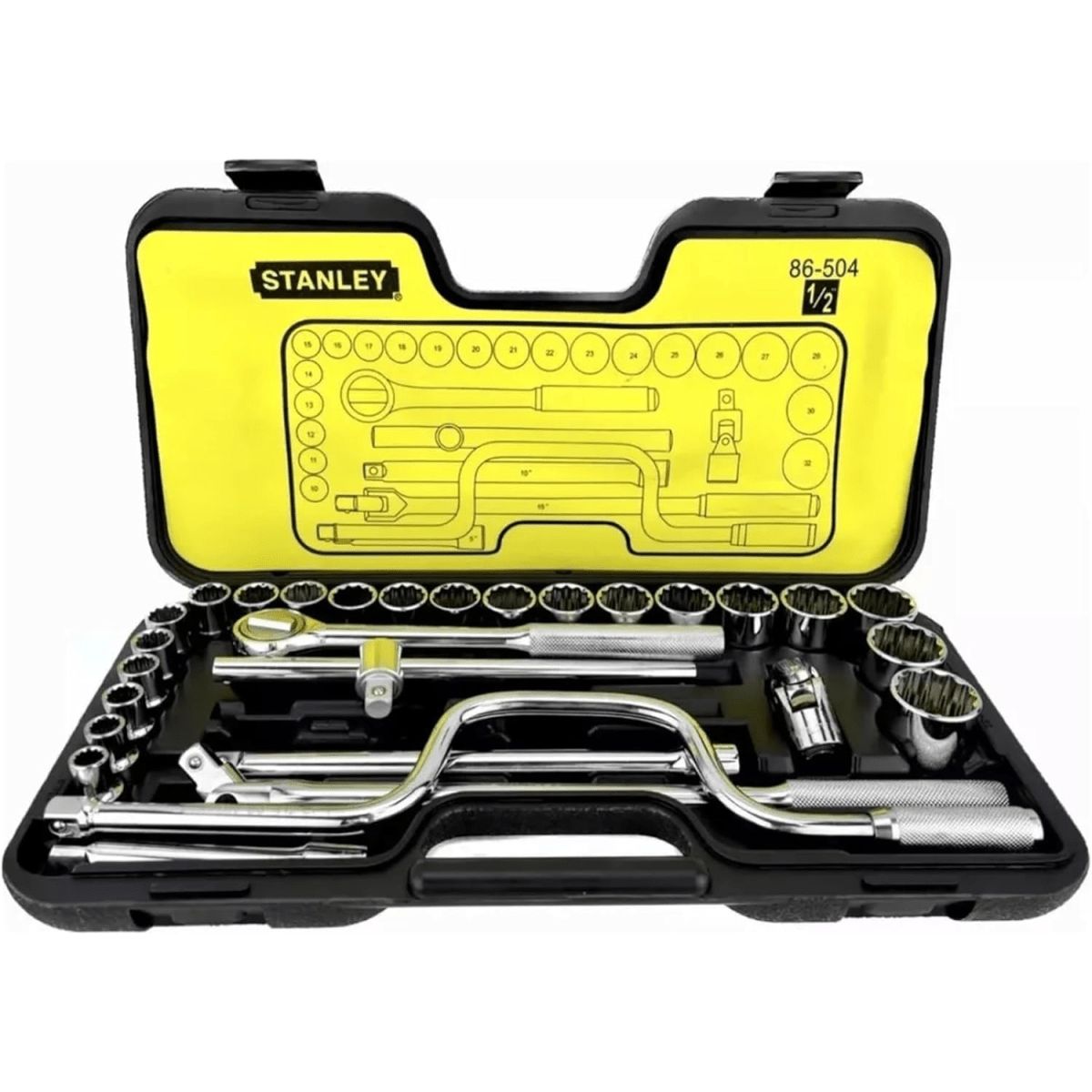 DADO JGO X 29 PZAS ENC 1/2" 10 - 32MM STANLEY 86-504 STANLEY ...