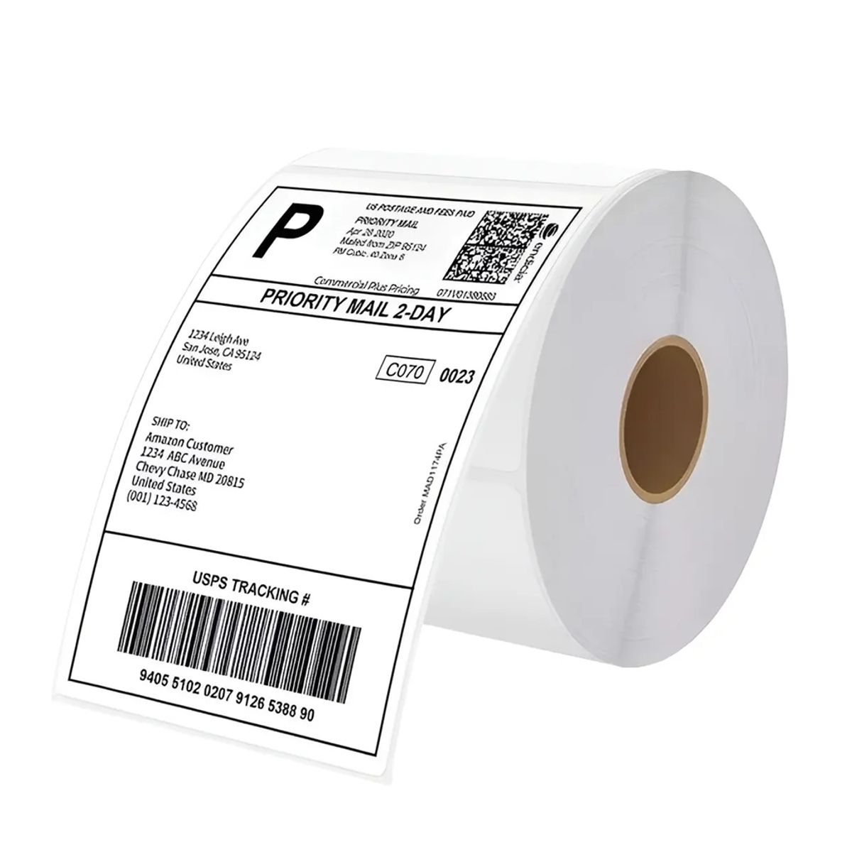 1 rollos de 350 stickers etiquetas adhesiva térmico directo 100x150mm ...