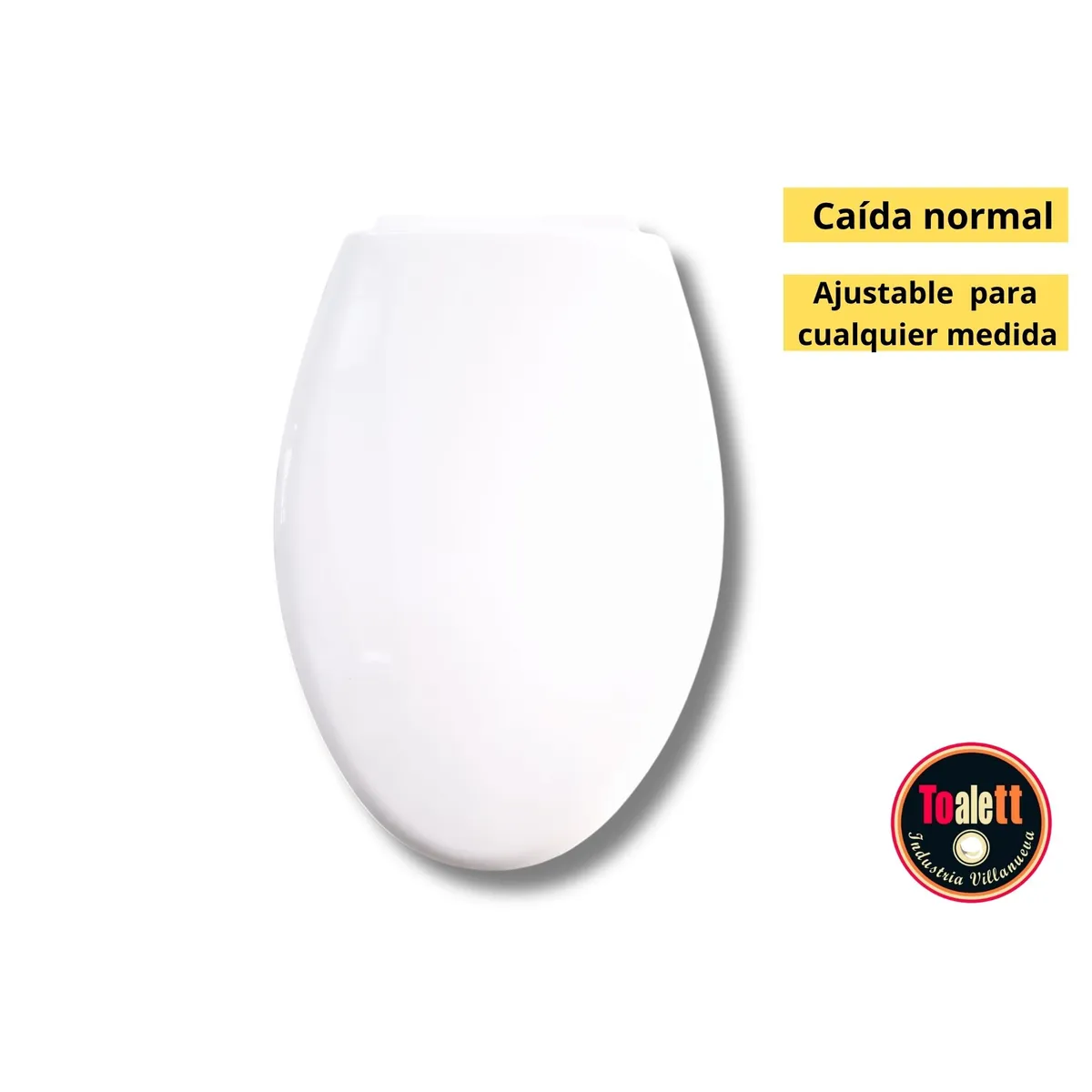 Asiento Tapa Inodoro Elongado Blanco Caída normal GENERICO | Falabella Perú