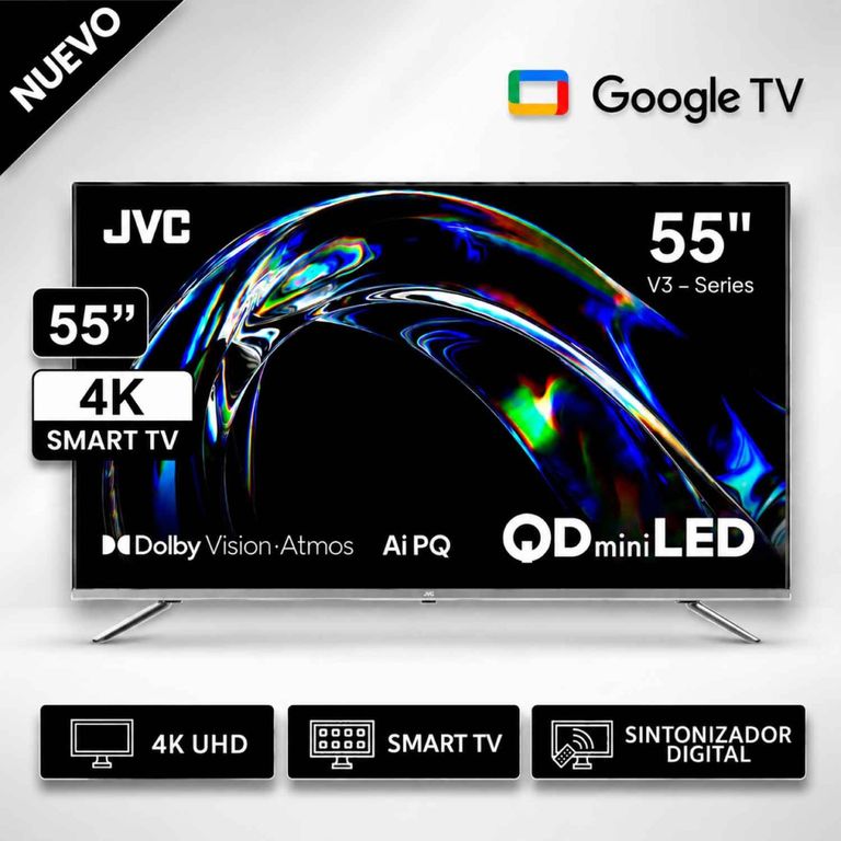 Televisor JVC 55 QD MiniLed 4k Google Tv LT-55KM958 Smart Tv GENERICO ...