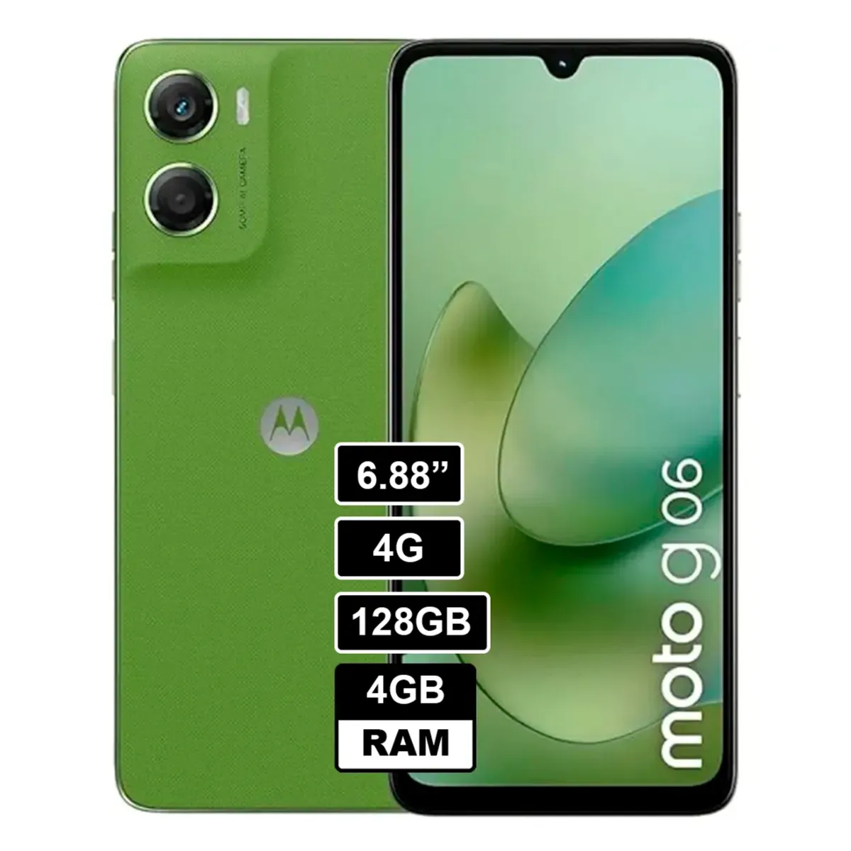 MOTOROLA G06 4RAM 128GB PANTONE TENDRIL VERDE REGISTRADO MOTOROLA ...