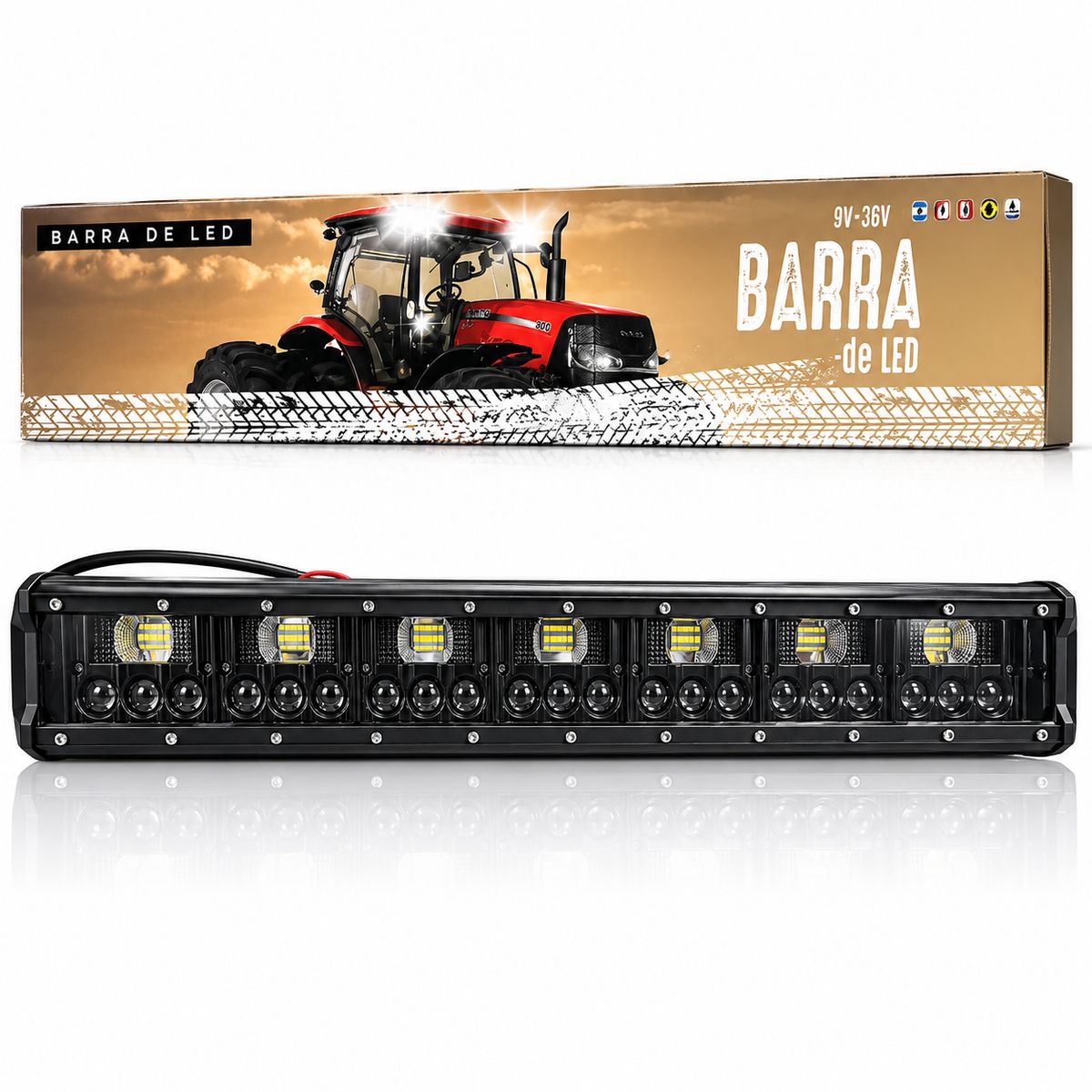 Barra LED Para Auto 52Cm Luz Blanca 168W OEM | Falabella Perú