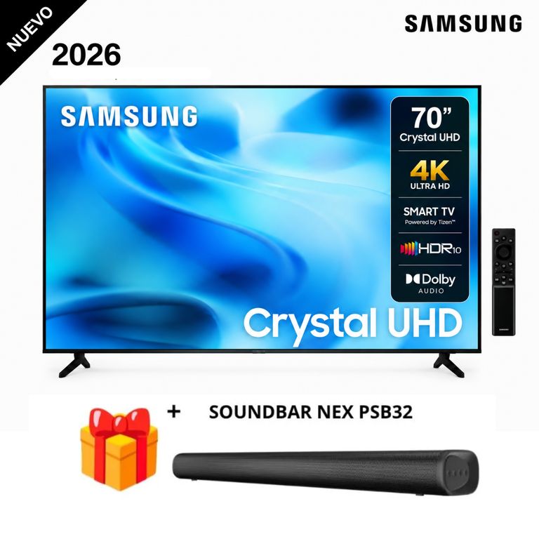 Televisor Samsung Smart TV 70 Crystal UHD 4K UN70U8000HGXPE + Soundbar ...