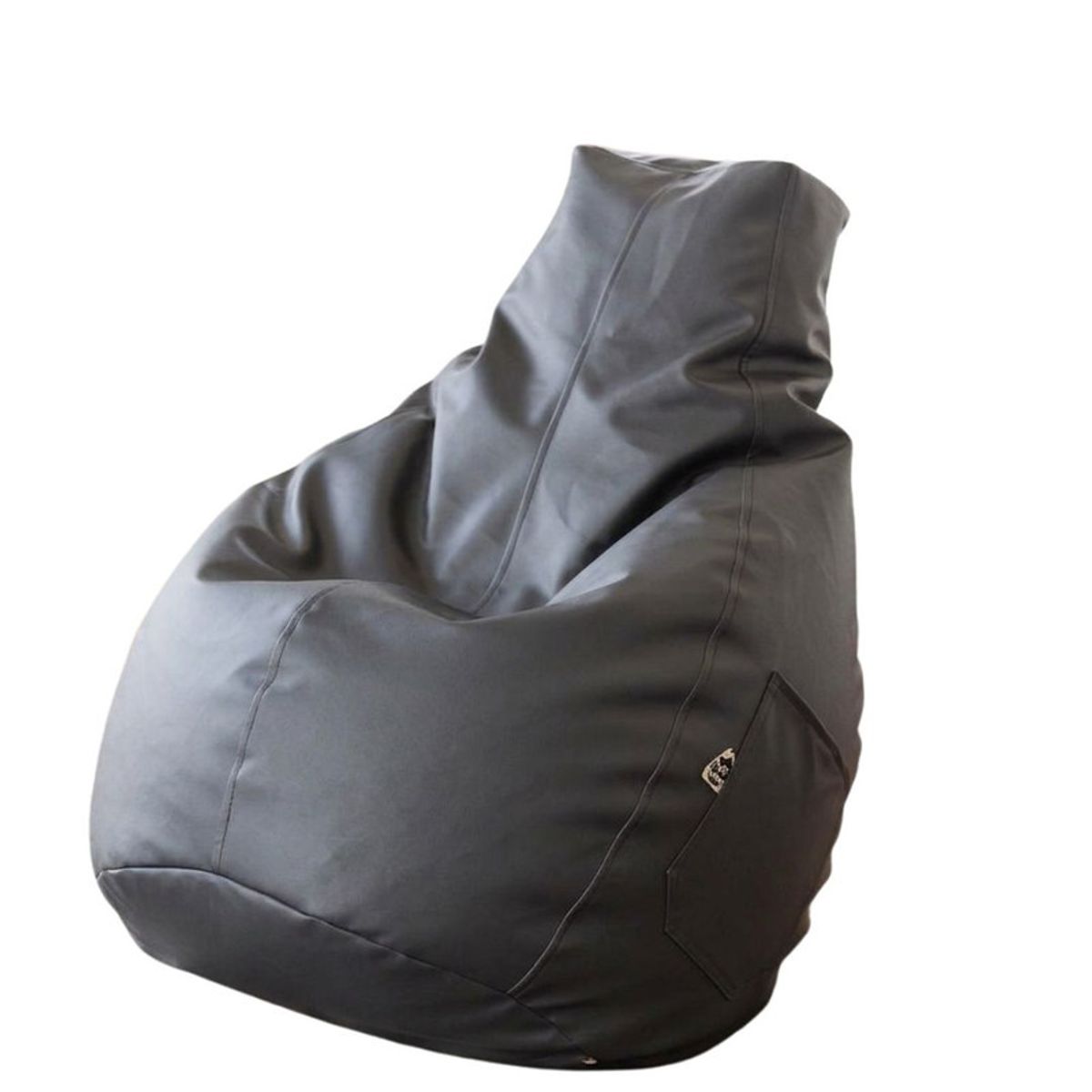 Puff Pera Mediana Ultracuero Gris Pufflima PUFF LIMA | Falabella Perú