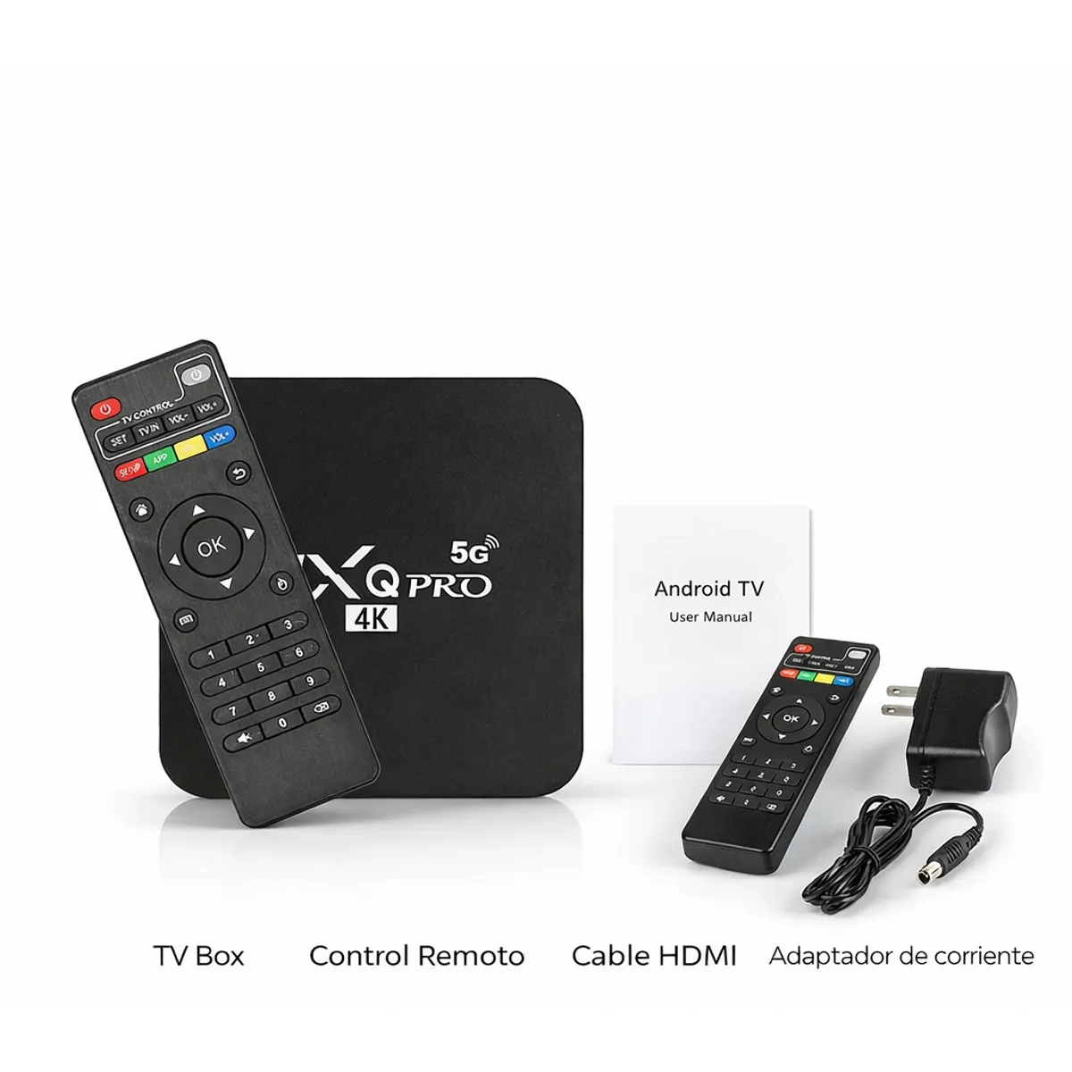 Tv Box Android Mxq Pro 5g 4k Wifi Control Remoto Usb Hdmi Negro ...