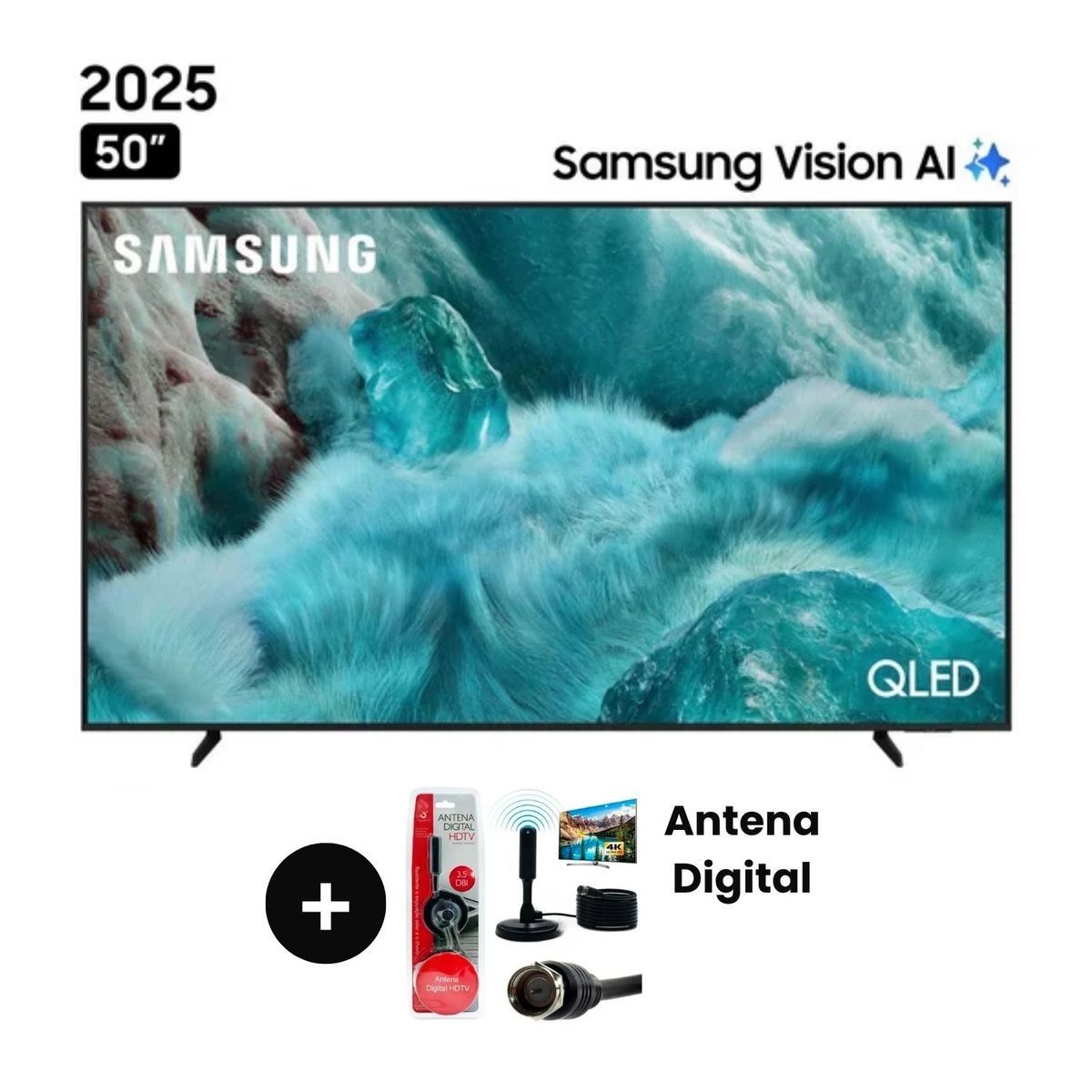 Televisor Samsung QLED 50" 4K UHD Smart TV QN50Q7FAAGXPE Vision AI 2025 ...
