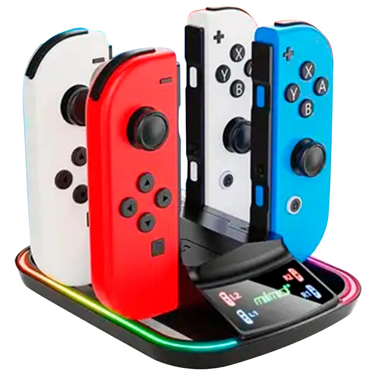 Base de Carga para Joy-Con Nintendo Switch Seisa YZC-508. Para 4 ...