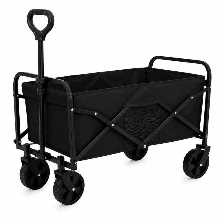 Carrito Plegable Multiuso con Ruedas y Asa Retráctil Carrito Camping ...