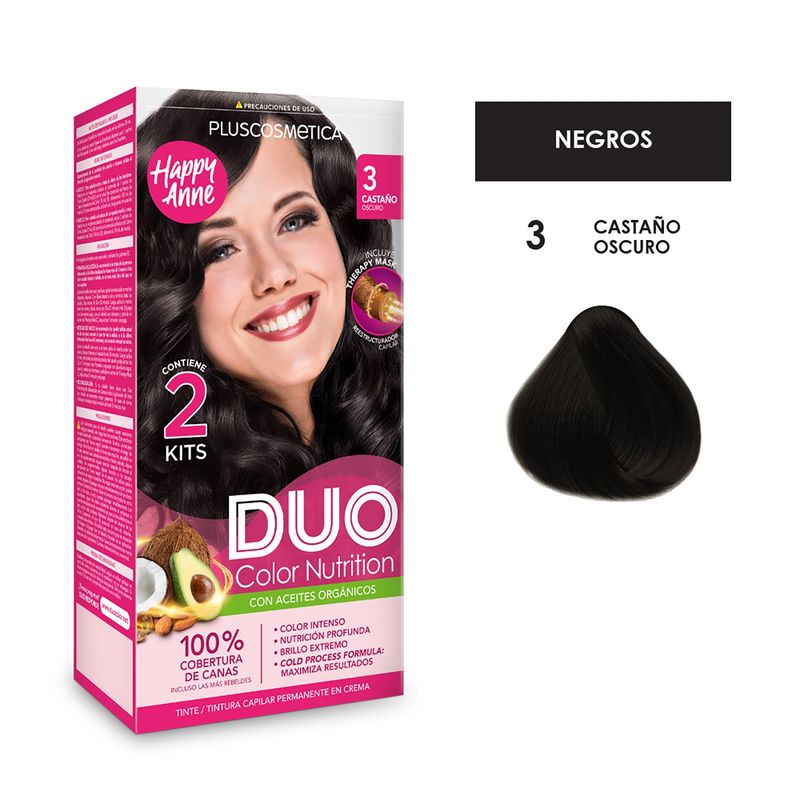 Tinte 3 Castaño Oscuro DUO COLOR | falabella.com