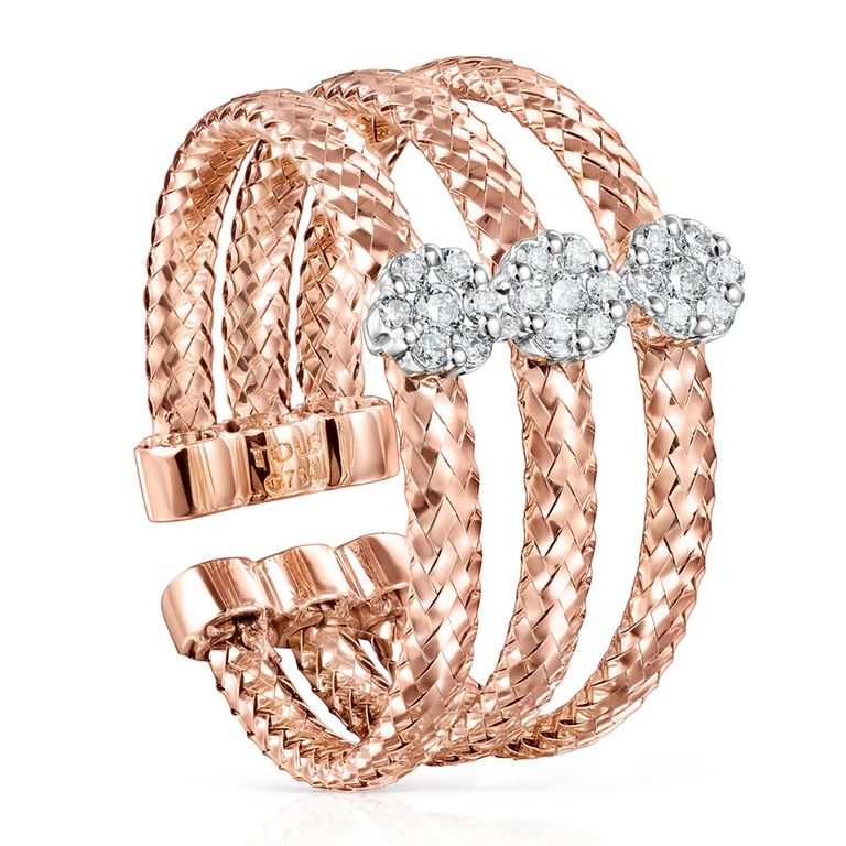 Anillo Brill Lght Oro Rosa TOUS | falabella.com