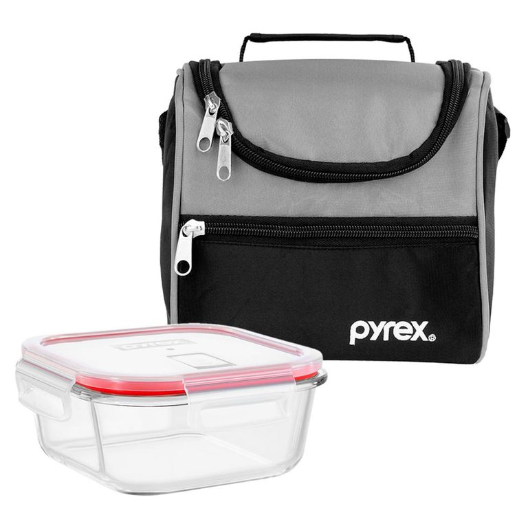 Pyrex Lonchera Recta Plus con refractario Cuadrado 500 ml PYREX ...
