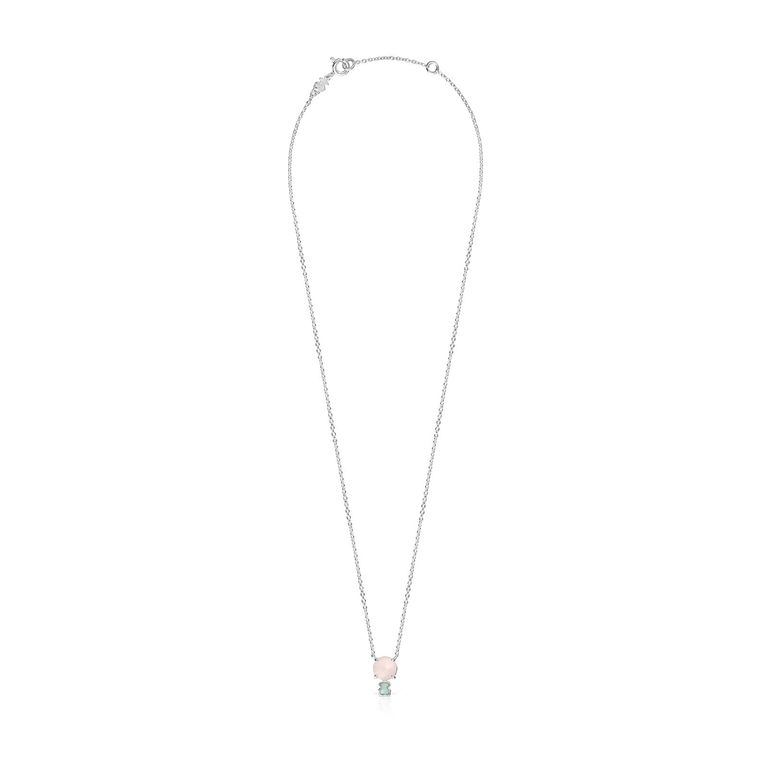 Collar De Plata Con Cuarzo Rosa TOUS | falabella.com