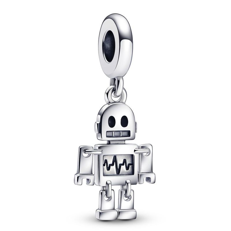 Charm colgante Bestie Bot Robot Pandora Plata Esterlina PANDORA ...