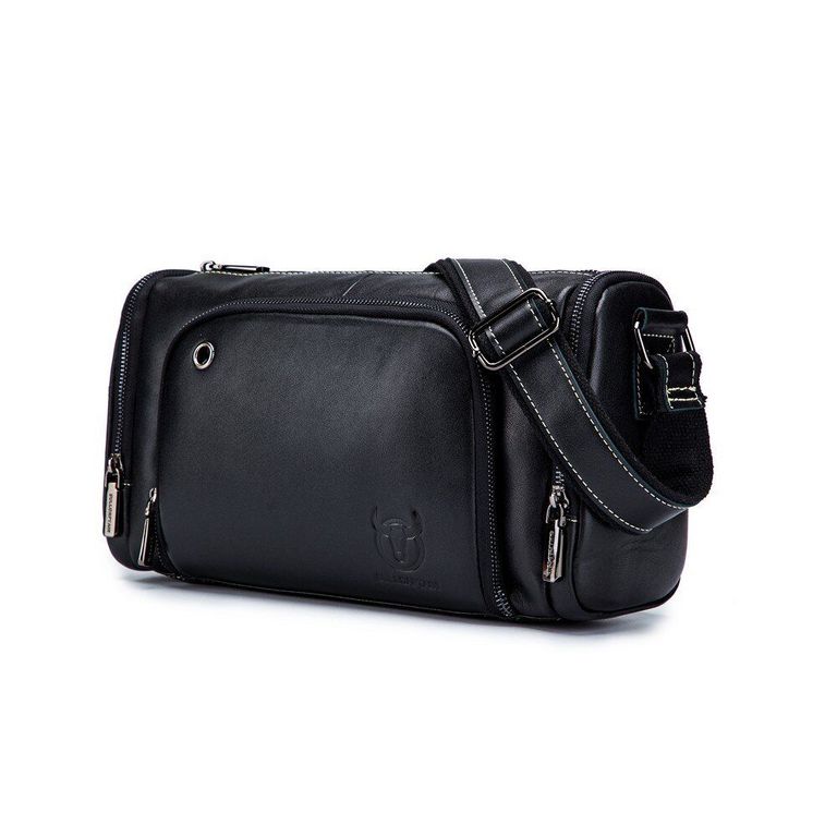 Morral de Cuero Mate Negro BULLCAPTAIN | falabella.com
