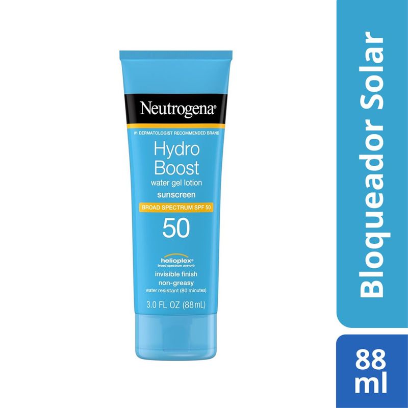Protector Solar Corporal y Facial NEUTROGENA Hydro Boost FPS 50 88 ml ...