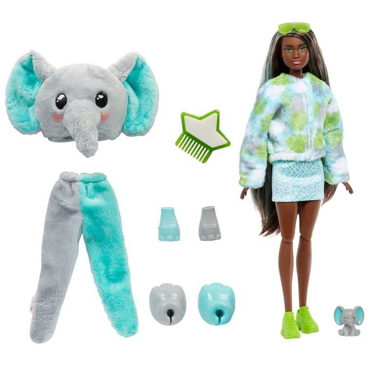 Muñeca Barbie Cutie Reveal Animales de La Selva BARBIE. BARBIE ...