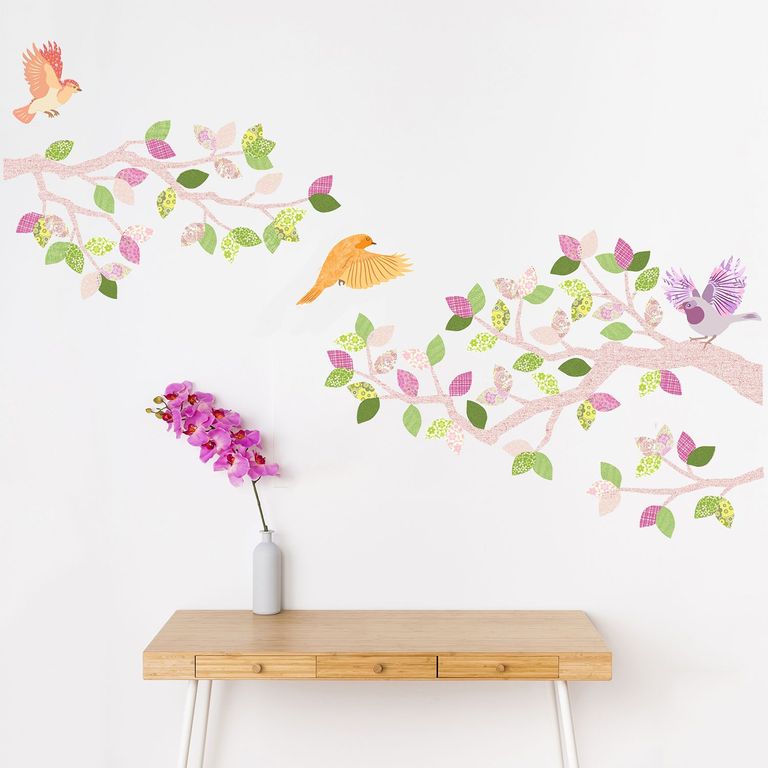 Vinilo Árbol Rama Rosa STICKART | falabella.com