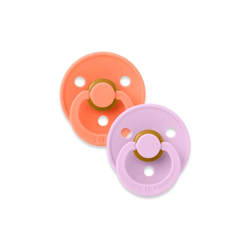 Chupon para Bebe x2und Colour Papaya/Violet BIBS | falabella.com