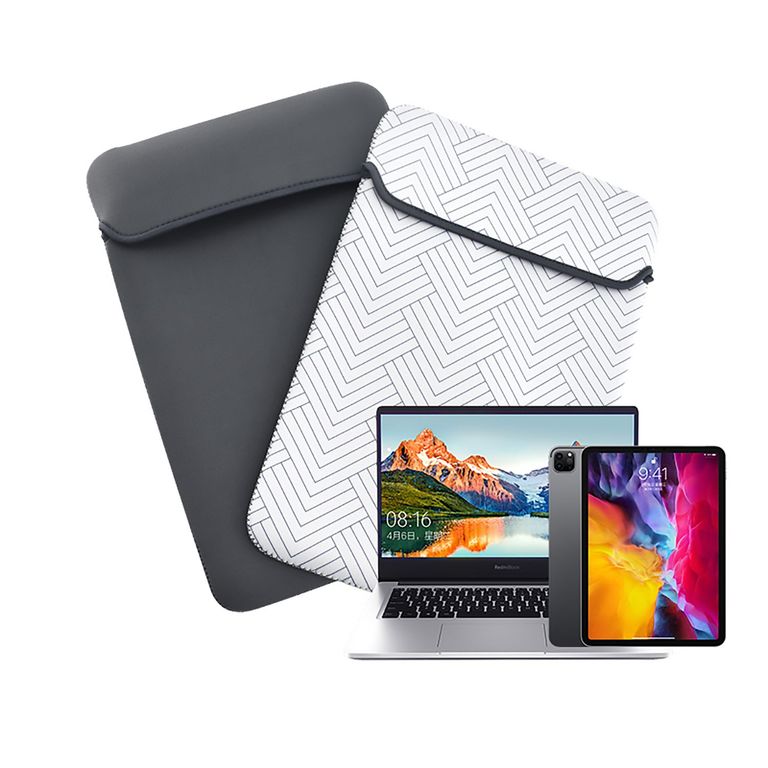Funda Reversible Laptop Hasta 16¿ Con Diseño Blanco / Gris TG EQUIPMENT ...