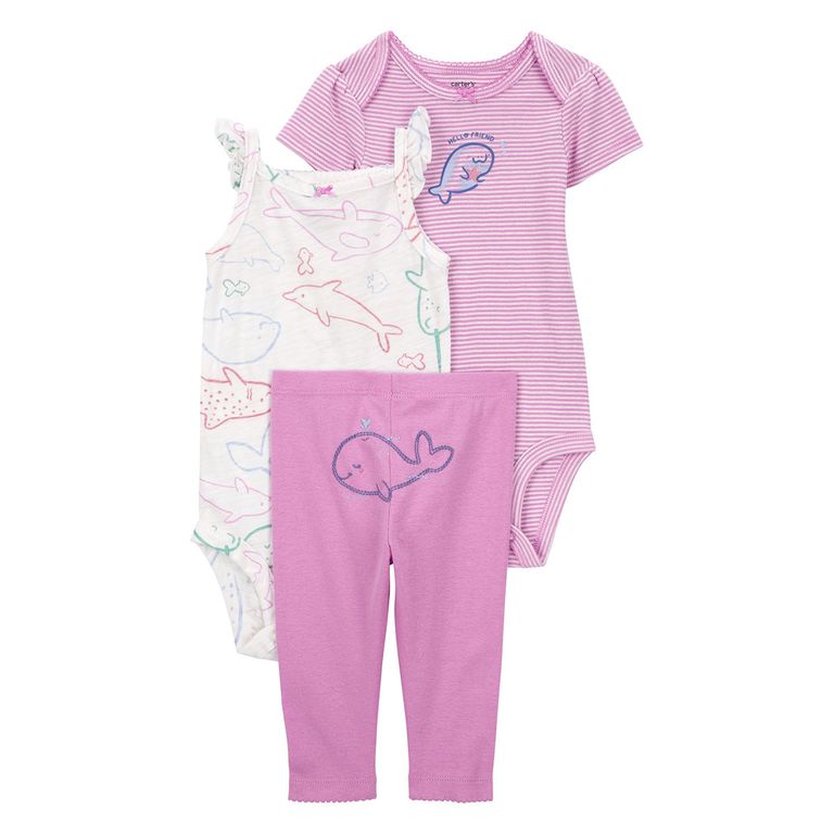 Conjunto 3 Piezas Bebé Niña Carters CARTER'S | falabella.com
