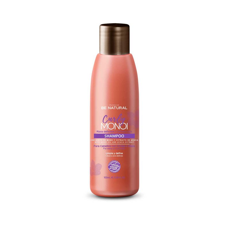 Shampoo Para Cabello Rizado Curly Monoi 100ml Be Natural BE NATURAL ...