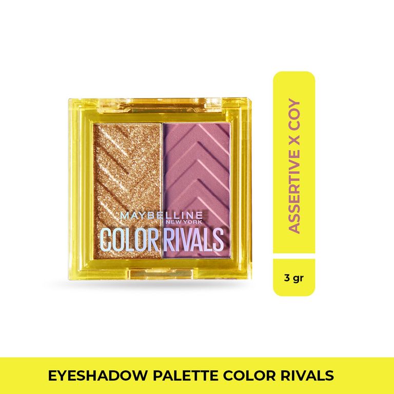 Paleta De Sombras Color Rivals Shadow Duo Assertive X Coy Maybelline ...