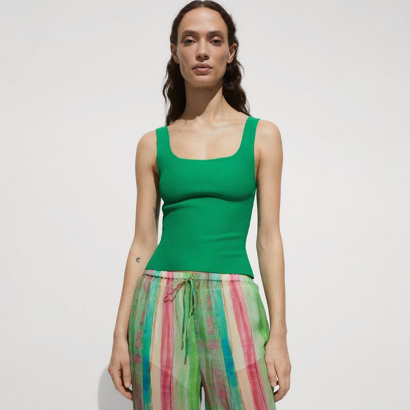 Top Sin Mangas Mujer Mango MANGO | falabella.com