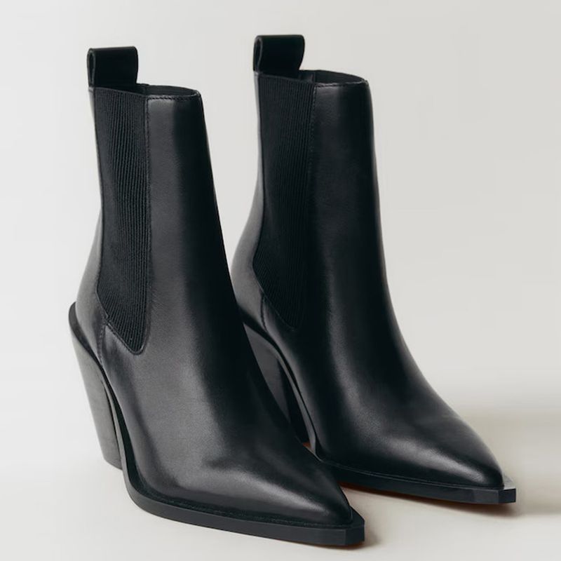 Botin Mujer Mango Tex Negro MANGO | falabella.com