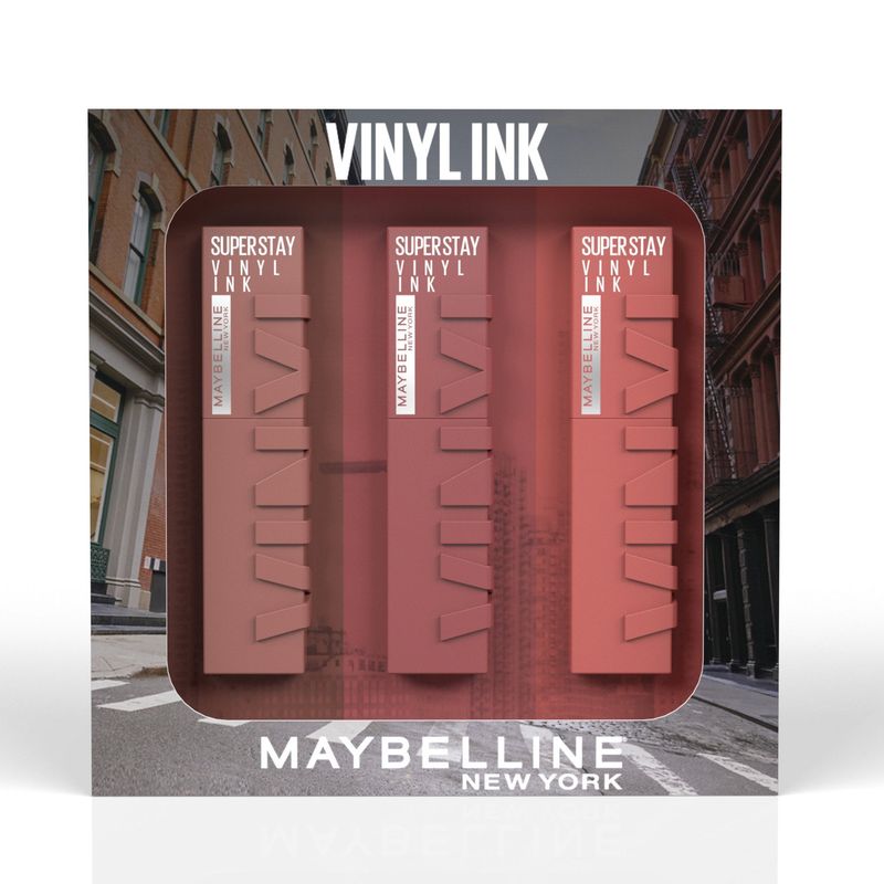 Pack Labiales Maybelline Vinyl Ink X3 Tono Punchy, Cheeky Y Witty ...