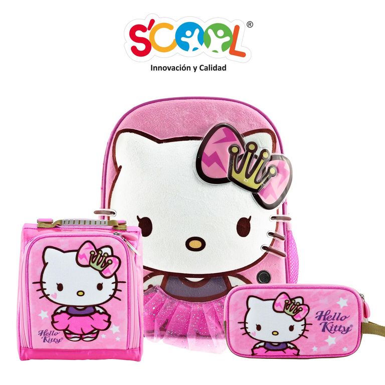 Set Mochila Con Luces Y Sonido Magic Hello Kitty SCOOL | falabella.com