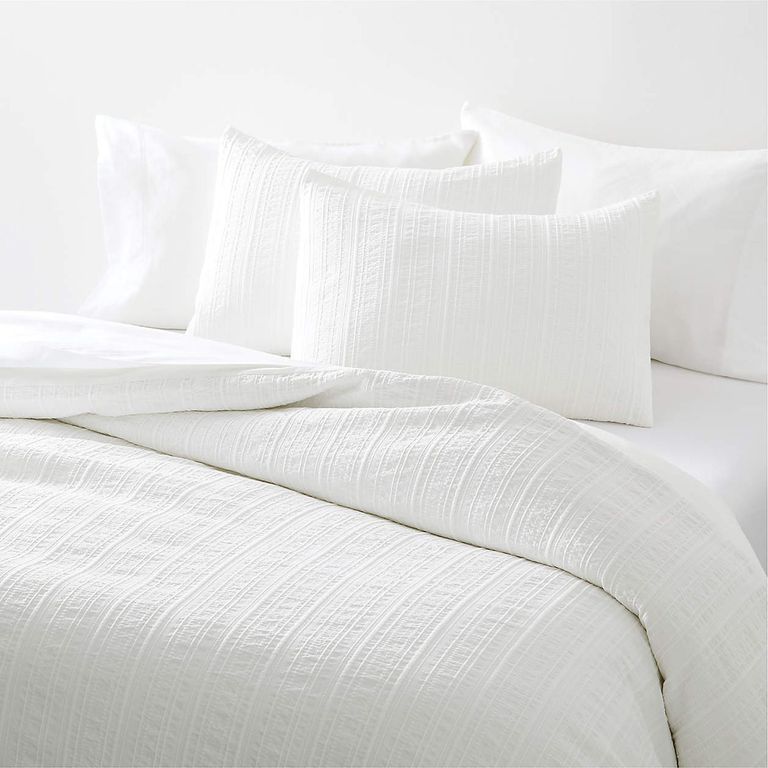 Funda de Duvet de Algodón White Full/Queen CRATE & BARREL | falabella.com