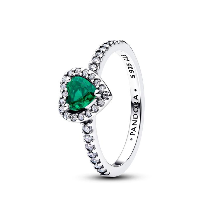 Anillo Corazon Elevado Verde PANDORA | Falabella Perú