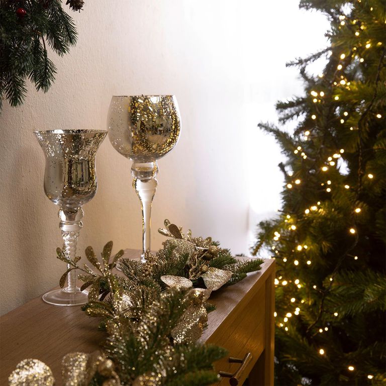 Candelabro Copa Red Plateado 10.5X30 cm BASEMENT HOME | falabella.com