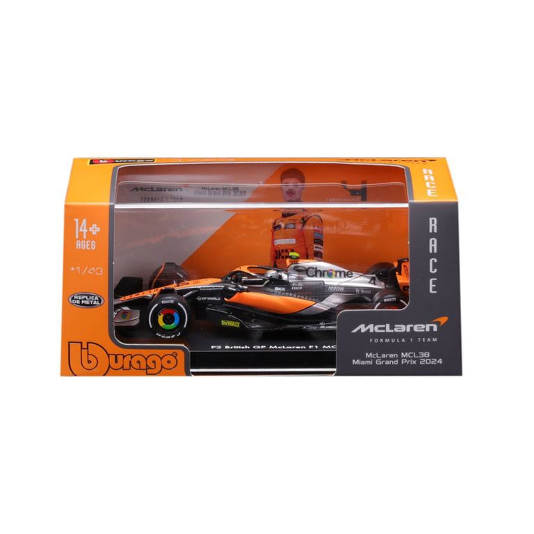Auto F1 Mclaren 1:43 Fórmula 1 13 cm Burago Mclaren BURAGO | Falabella Perú