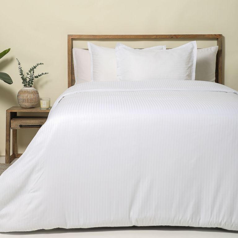 Funda Plumón Hotel Dobby 100% Algodón BASEMENT HOME | falabella.com