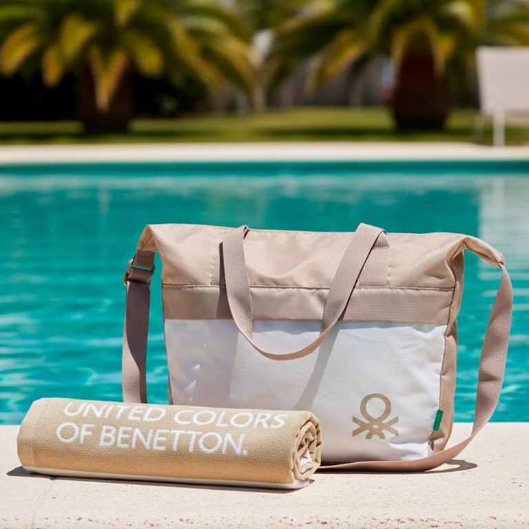 Bolso + Toalla De Playa 100% Algodón Benetton BENETTON | Falabella Perú