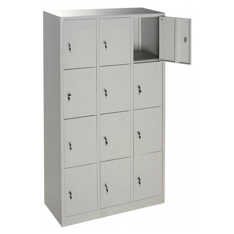 Locker de Oficina con Llave 12 Puerta(s) 92,5x180x40 cm Gris | Sodimac ...