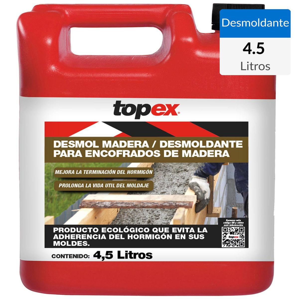 TOPEX Bidón 4.5 litros Desmoldante Topex Desmol madera | falabella.com