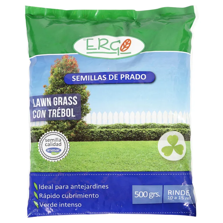 Semilla de Pasto Lawn Grass con Trébol 0.5 kg Bolsa | Sodimac Chile